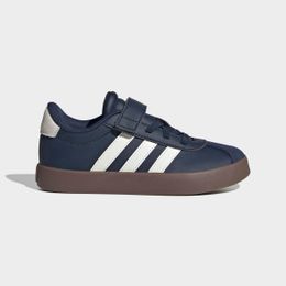 M&auml;dchen Sneaker "VL COURT 3.0 KIDS", adidas Sportswear, Gr. 30night indigo, core wei&szlig;, gum5, Leder, Synthetik, Schuhe, inspiriert vom Design des