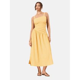 Lipsy Kleid Damen Gr&ouml;&szlig;e 38 goldgelb / wei&szlig; Sommerkleid