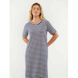Damen Jerseykleid "Libert&eacute; Essentiel Dress ALMA"blau creme stripe, Gr. S, LIBERT&Eacute; ESSENTIEL, Obermaterial: 90% Polyester, 10% Elasthan, Kleider