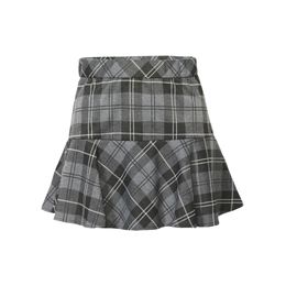 KOROSHI Skirt female size 38 Grey / Black / White