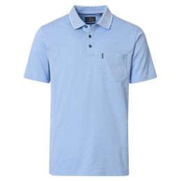 Casamoda Herren Poloshirt "Casamoda Polo-Shirt uni", blau, Gr. 6XL, 55% Baumwolle, 45% Polyester, Shirts