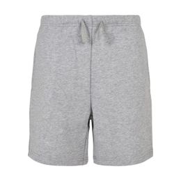 Urban Classics M&auml;dchen Trainingshose "Urban Classics Herren Boys Basic Sweatshorts", grau, Gr. 146, unifarben, 65% Baumwolle, 35% Polyester, Hosen
