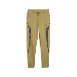 Puma Kinder Sporthose "Puma Sport Camo Fleece-Jogginghose. Jungen", gr&uuml;n, Gr. 140, tarnfarben, Obermaterial: 34% Polyester, 66% Baumwolle. Rippe: 3%