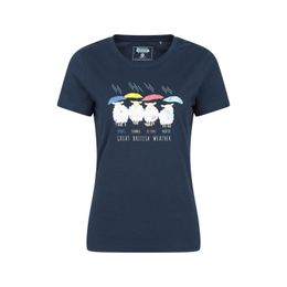 Mountain Warehouse - "Great British Weather" T-Shirt f&uuml;r Damen (Marineblau)