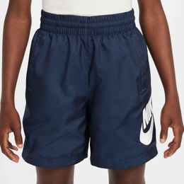 Nike Sportswear Jungen Trainingsshorts "K NSW CLUB WVN SHORT 6IN HBR", blau, Gr. S, Obermaterial: 100% Polyester, Hosen, F&uuml;r Kinder und Jugendliche