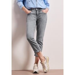 Street One Damen Regular-fit-Jeans "Style Jane", grau, Gr. 32, unifarben, Denim/Jeans, Obermaterial: 85% Baumwolle, 9% Polyester, 4%