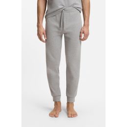 BOSS Herren Pyjamahose "Waffle Pants Cuf", Gr. XXL, grau, Jersey, Obermaterial: 60% Baumwolle, 40% Polyester, Hosen