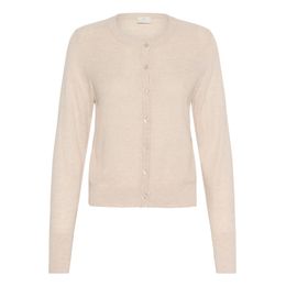 Kaffe Damen Strickjacke "Strickjacke KAamalia", beige, Gr. XL, Obermaterial: 50% Viskose CV. 50% Polyacryl PAN., Strickjacken