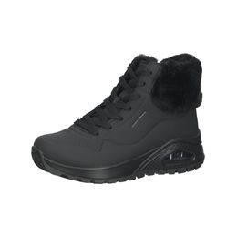 Skechers Damen Schn&uuml;rstiefelette "Skechers Stiefelette Lederimitat", Gr. 37schwarz, Lederimitat, Schuhe