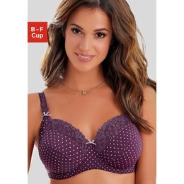 Damen B&uuml;gel-BH "Dirndl-BH", NUANCE BY LASCANA, Gr. 75, rosa, Microtouch, Obermaterial: 80% Polyamid, 10% Elasthan, 10% Viskose, BHs, mit