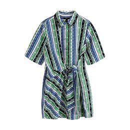 next Kleid Damen Gr&ouml;&szlig;e 42 creme / blau / hellgr&uuml;n / schwarz Sommerkleid