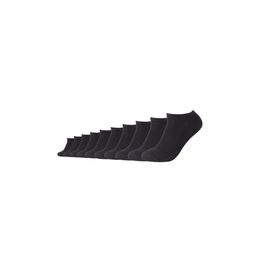 Camano Herren Sneakersocken "10er Pack", Gr. 43, schwarz, 80% Baumwolle, 17% Polyamid, 3% Elasthan, uni, Socken