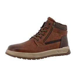 Tom Tailor Herren Winterboots, Gr. 42, braun, Lederimitat, used, Schuhe, Schn&uuml;rboots, Winterboots mit Rei&szlig;verschluss