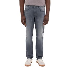 Mustang Herren Slim-fit-Jeans "Herren Style Oregon Slim K"803 dunkelgrau, Gr. 33, unifarben, Denim/Jeans, 82% Baumwolle, 17% Polyester, 1% Elasthan,