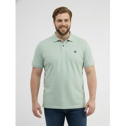 Lerros Herren Poloshirt "Poloshirt in Cool-&-Dry-Piqu&eacute;qualit&auml;t, gro&szlig;e Gr&ouml;&szlig;en", gr&uuml;n, Gr. 5XL, 60% Baumwolle, 40% Polyester, Shirts
