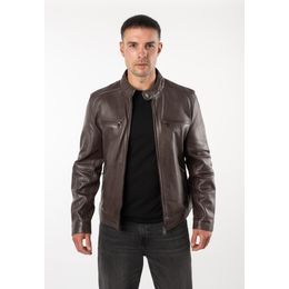 Mauritius Herren Lederjacke "MMBlaco", braun, Gr. L, unifarben, Obermaterial: 100% Schafsleder. Futter: 100% Nylon. &Auml;rmelfutter: 100% Polyester,