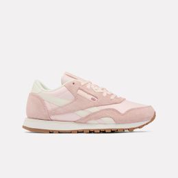 Reebok CLASSIC M&auml;dchen Sneaker "CL NYLON", Gr. 37purepink, chalk, gum, Leder, Synthetik, Textil, Schuhe