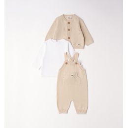 IDO M&auml;dchen Shorts "BABY BOY SET", beige, Gr. 86, 100% Baumwolle, Hosen