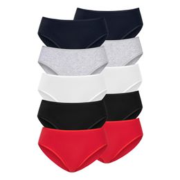 Damen Jazz-Pants Slips, PETITE FLEUR BY LASCANA, Gr. 32, bunt, Obermaterial: 95% Baumwolle, 5% Elasthan, unifarben, Unterhosen, aus elastischer