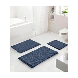 Badematte Grund, blau, Badematten