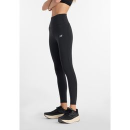 New Balance Damen Trainingstights "NB ESSENTIAL HIGH RISE LEGGING 25&rdquo;", schwarz, Gr. M, Obermaterial: 77% Polyester, 23% Elasthan, Hosen, aus