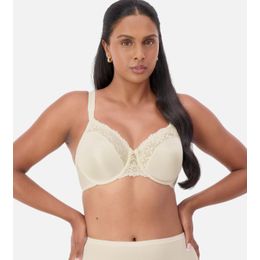 Triumph Damen Minimizer-BH "Ladyform Soft", Gr. 95, gelb, Microtouch, Obermaterial: 43% Polyamid, 40% Polyester, 17% Elasthan, BHs, verkleinert die