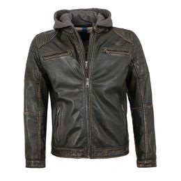 Lederjacken24 &Uuml;bergangsjacke 'Zenon-4' Herren Gr&ouml;&szlig;e 4XL schwarz