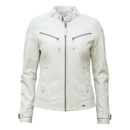 Maze Damen Lederjacke "31Ryana", grau, Gr. S, Obermaterial: 100% Lammleder. Futter: 100% Baumwolle. &Auml;rmelfutter: 100% Polyester, Jacken
