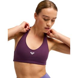Roxy Damen Sporttop "Heart Into It", Gr. S, lila, Obermaterial: 25% Elasthan, 75% Polyester., Tops