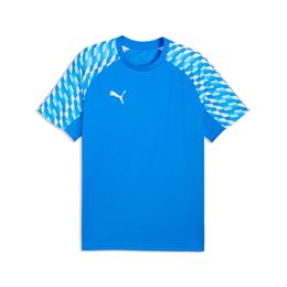 Puma Herren Trainingsshirt "TEAMLIGA26 JERSEY", blau, Gr. M, mehrfarbig, Interlock, Obermaterial: 100% Polyester, Shirts, Regular Fit, Kurzarm,
