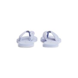 Tommy Hilfiger Damen Zehentrenner "TH SCANDI SOFT SUMMER SANDAL", Gr. 35hellblau, Baumwolle, Schuhe, Sommerschuh, Strandschuh mit Schmuckelement