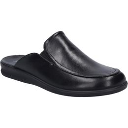 Josef Seibel Herren Hausschuh "Belfort 20, schwarz", Gr. 46, schwarz, Obermaterial: 100% Rindsleder Leather cow., Schuhe