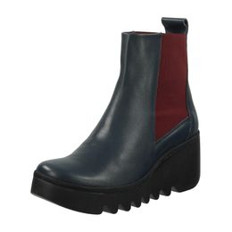 Fly London Damen Stiefelette "Fly London Stiefelette Leder", Gr. 42, blau, Leder, Schuhe
