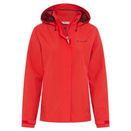 Vaude Damen Regenjacke "SE WO SAFIEN 2L RAIN JACKET"flame, Gr. 38, Obermaterial: 100% Polyester. Futter: 100% Polyester. Netzfutter: 100% Polyamid,
