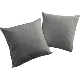 Dekokissen WIRTH, B:40cm L:40cm, grau, Obermaterial: 100% Polyester, Dekokissen_Sitzkissen_Kissenh&uuml;llen, "Westport"