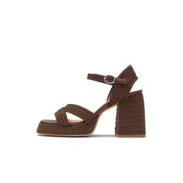 Castaner Casta&ntilde;er Hochhackige Sandalen ' VALLE ' Damen Gr&ouml;&szlig;e 41 dunkelbraun
