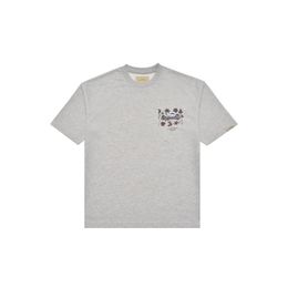 Pas De Monaco Shirt 'Bloom Torque' male size L Blue / mottled grey / Wine red