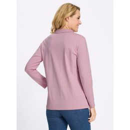 Classic Basics Damen Longshirt "Poloshirt"ros&eacute;, Gr. 56, unifarben, 100% Baumwolle, Shirts
