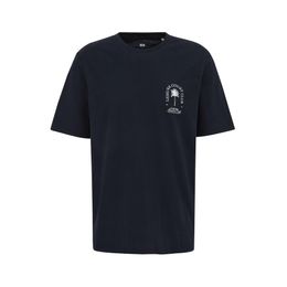 WE Fashion T-Shirt Herren Gr&ouml;&szlig;e M navy / wei&szlig;