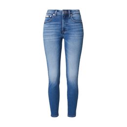 Calvin Klein Jeans Jeans 'Whiskered Mid Rise Skinny' female size 24 Blue denim