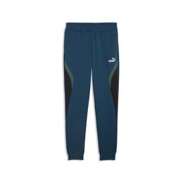 Puma Damen Sporthose "Essentials Colourblock Jogginghose Herren", blau, Gr. XXL, Obermaterial: 63% Polyester, 37% Baumwolle. Rippe: 3% Elasthan, 97%