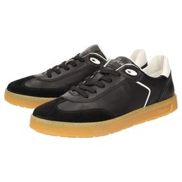 Sioux Herren Sneaker "Tedroso-708", Gr. 45, schwarz, Obermaterial: 50% Kalbsveloursleder CAVL. 50% Lammnappaleder LANA. 100% Gummi rubber., Schuhe