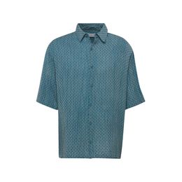 TOPMAN Button Up Shirt male size XS Sky blue / Bordeaux