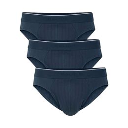 Calida Herren Minislip "Pure & Style", Gr. XXL, blau, Single Jersey, Obermaterial: 94% Baumwolle, 6% Elasthan, unifarben, Unterhosen, atmungsaktiv,