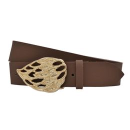 AnnaMatoni Damen Lederg&uuml;rtel "AnnaMatoni AnnaMatoni Damen Leder G&uuml;rtel mit eleganter", braun, Gr. 95, 100% Leder, G&uuml;rtel