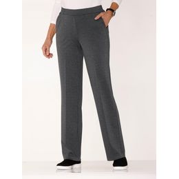 Classic Basics Damen Webhose, grau, Gr. 38, gemustert, mehrfarbig, unifarben, 76% Polyester, 20% Viskose, 4% Elasthan, Hosen