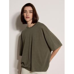 Apricot Damen Oversize-Shirt "Jersey-Oversize-T-Shirt", gr&uuml;n, Gr. 38, uni, Strick, Obermaterial: 58% Viskose CV. 42% Polyester PES., Tops