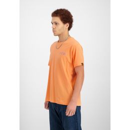 Herren T-Shirt "Holographic SL T-Shirt", orange, Gr. S, Alpha Industries, Obermaterial: 100% Baumwolle, Shirts