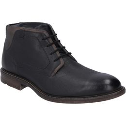Josef Seibel Damen Stiefelette "Earl 04, schwarz-kombi", Gr. 44, schwarz, Obermaterial: 100% Rindsleder Leather cow., Schuhe