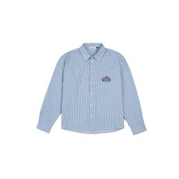 Prohibited Hemd 'Club Dress' Damen Gr&ouml;&szlig;e M hellblau / braun / wei&szlig;